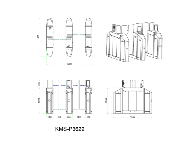 KMS-P3629 technical diagram showing integration capabilities