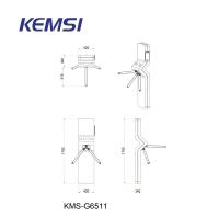 China Low Noise Office Building Turnstiles , Vertical Tripod Access Control System for sale