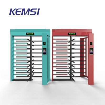 China IP43 IP54 Full Height Turnstile Gate Anti Tailgating Automatic Power Off Unlocking for sale