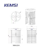 China Full Height Pedestrian Turnstile Gate Access Control Weatherproof for sale