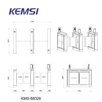 China Multi Channel Swing Barrier Gate For Exhibition Hall Crowd Flow Control System for sale