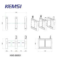 China Visitor Registration QR Code Turnstile Facial Recognition Turnstile Access Control for sale