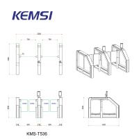China Multi Identification Security Speed Gates 80W Swing Barrier Gate Turnstile Access Control for sale