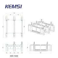 China Dual Identification Speed Gate Access Control Smarter Security Turnstiles 150W for sale