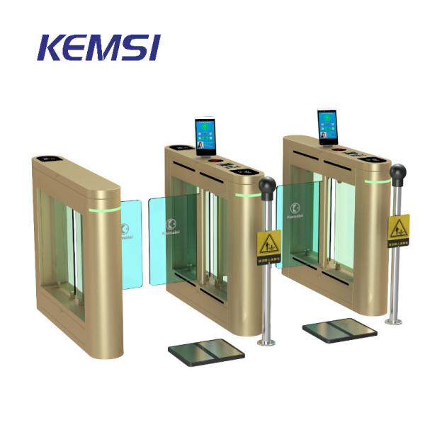 Quality Office Barrier Turnstile Gate Access Control Swing Gate With ESD Test Plate for sale
