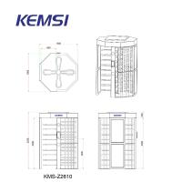China Precise Counting Full Height Turnstile Manufacturers Pedestrian Access Control Gate for sale