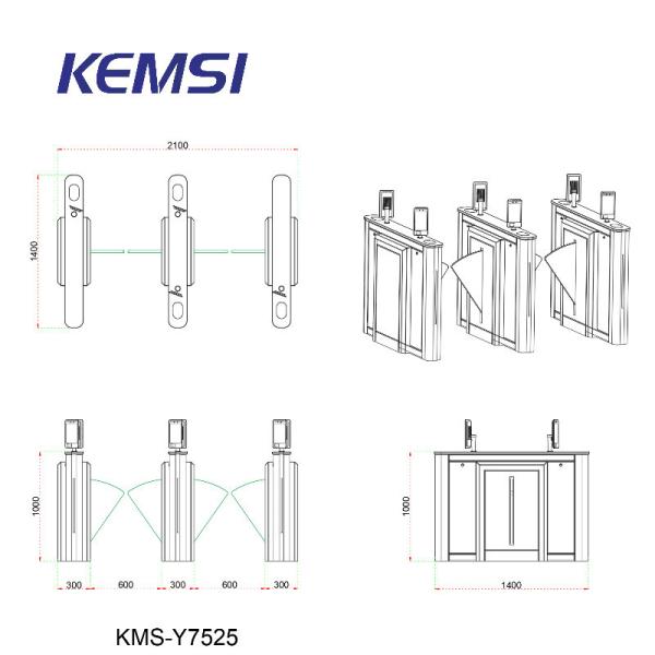 Quality Precise Time Control Wing Barrier Fast Passage Stainless Steel Turnstile Gate for sale