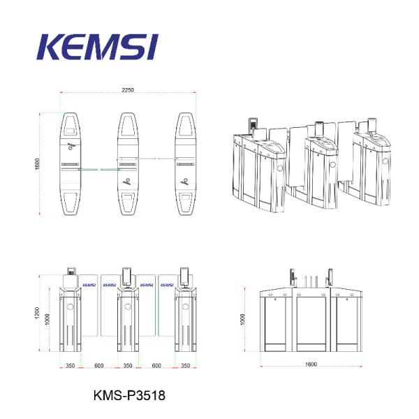 Quality People Flow Control Sliding Turnstile Barrier Gate Access Control for sale