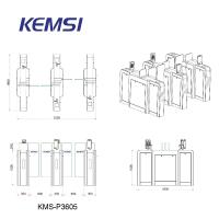 China QR Code Recognition Office Building Turnstiles Access Control Slide Gate Turnstile for sale
