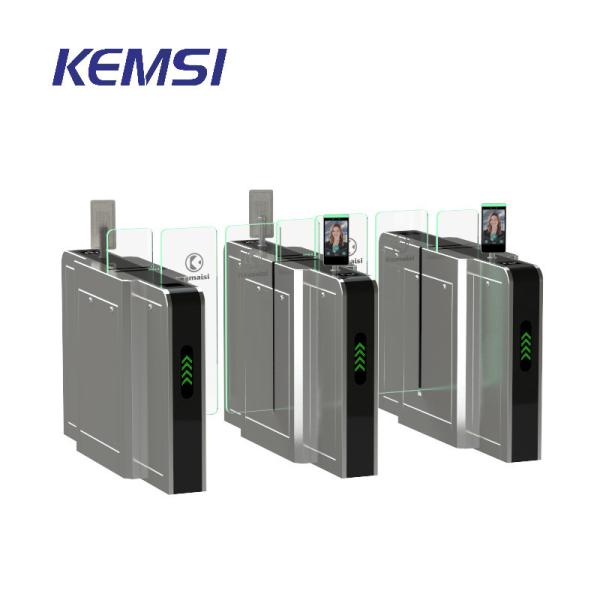 Quality QR Code Recognition Office Building Turnstiles Access Control Slide Gate for sale