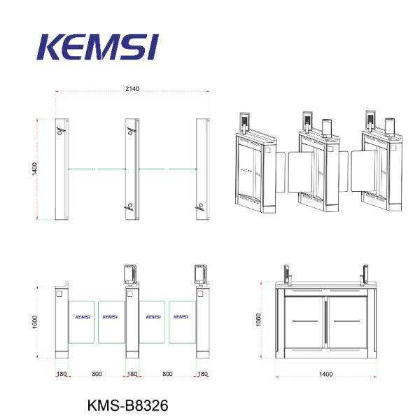 Quality Swing Barrier For Exhibition Hall Crowd Flow Control System for sale