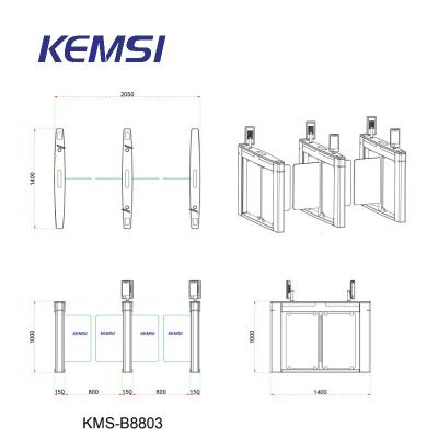 Quality Community Entrance Security Management System Swing Gate turnstile for sale