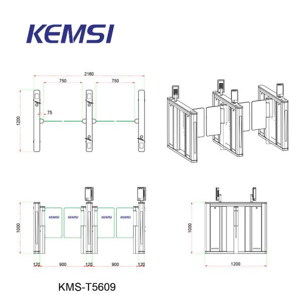 Quality Speed Gate For Office Attendance Recording System for sale