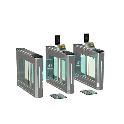 China ESD Swing Barrier Gate with Wrist Strap & Footwear Tester | Cleanroom Access Control System for sale