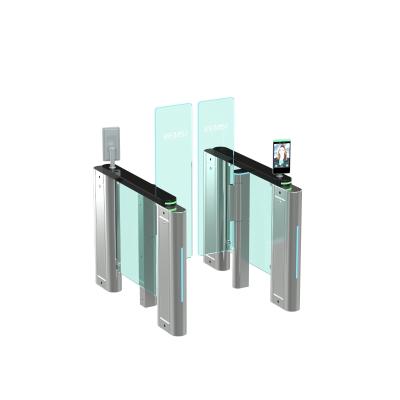 China Community Access Control Speed Gate System With Anti-Pinch And Card Reader for sale