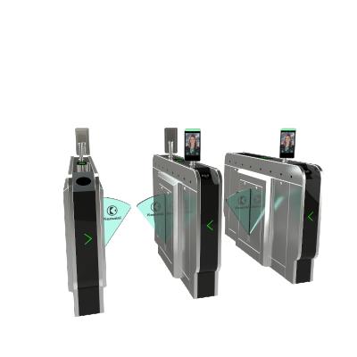 China Financial Center Flap Barrier With Facial Recognition Attendance Management Auto-Reset And Fast Pass for sale