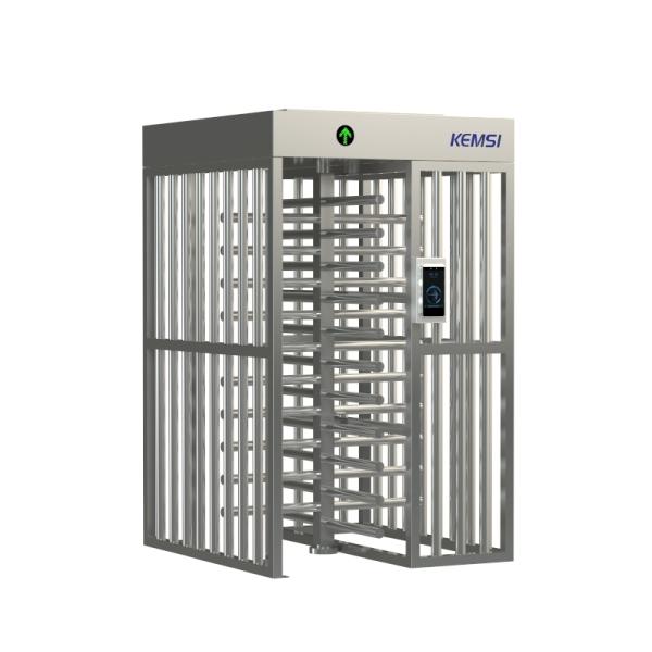 Quality Full Height Turnstile Gate Durable Stainless Steel Design for sale