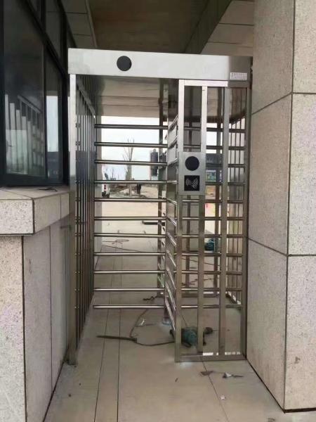 Quality Full Height Turnstile Gate Durable Stainless Steel Design for sale