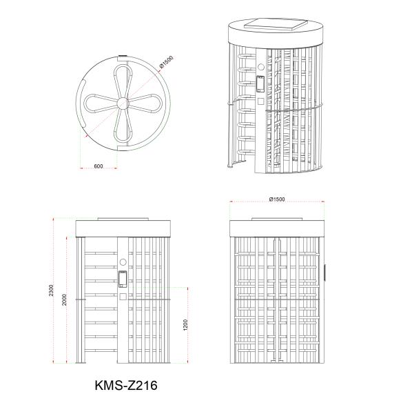 Quality Full Height Turnstile Rugged Weatherproof Access Control For High Security Areas for sale