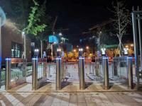 China Fingerprint Recognition Smart Access Control Swing Barrier Gate for sale