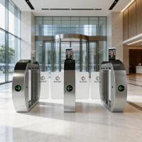 China Swing Gate Turnstile For Visitor QR Code Entrance Management System for sale