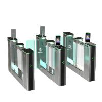 China Office Building QR Code And Facial Recognition Visitor Swing Gate Turnstile for sale