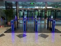 China Office Building QR Code And Facial Recognition Visitor Swing Gate Turnstile for sale