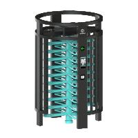 China 304 Stainless Steel Full Height Rotating Turnstile With QR Code Recognition for sale