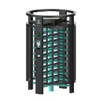 China 304 Stainless Steel Full Height Rotating Turnstile With QR Code Recognition for sale