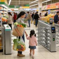 China Half Height Turnstile for Effective Pedestrian Flow Separation for sale