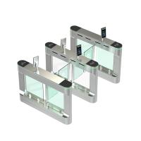 China Office Building Intelligent Visitor Management QR Code Recognition Swing Gate Turnstile for sale