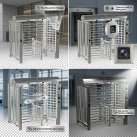 China Biometric Recognition Full Height Rotating Turnstile Gate for Secure Access Control for sale