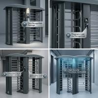 China Biometric Recognition Full Height Rotating Turnstile Gate for Secure Access Control for sale