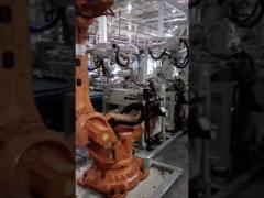 máquina de soldadura 3000mm do robô 3D Mig robótico para o painel da porta de carro