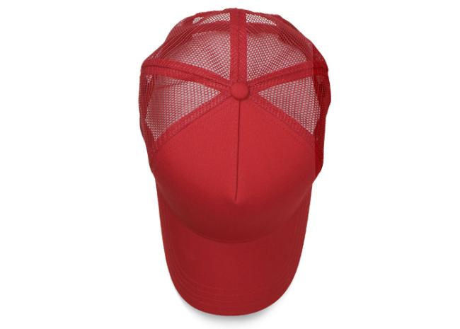 5 personalizzabili rossi del cappuccio del camionista dei pannelli con regolabile per unisex