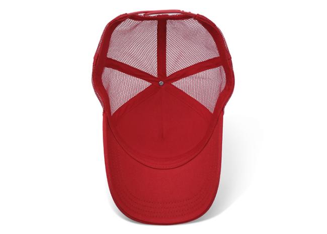 5 personalizzabili rossi del cappuccio del camionista dei pannelli con regolabile per unisex