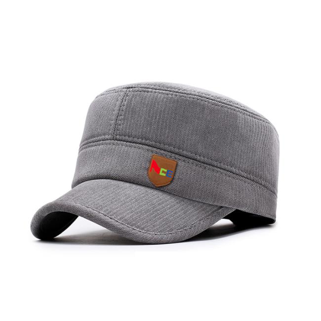 Casquette Cap Winter flat hat Keep warm winter Old man middle aged Men's hat