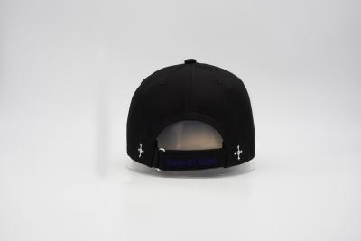 China Felt Applique Embroidery Logo Structured Baseball Cap With Adjustable Low Profile for sale