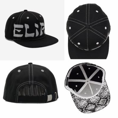 China Flat Brim 60cm Hip Hop Snapback Hats With Add Picture Text Logo Customized for sale