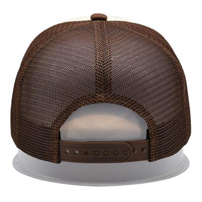 Cina Cappuccio unisex Logo Polyester Mesh Brown Color su ordinazione di Truker di 5 pannelli in vendita