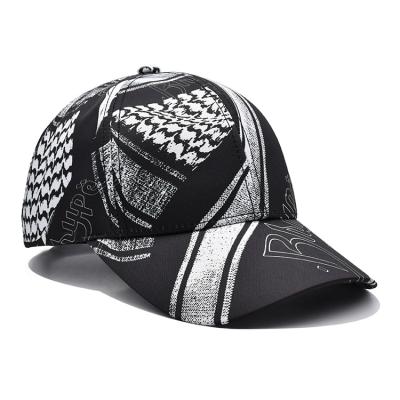 Cina Cappello 100% di baseball pieno su ordinazione di stampa di sublimazione del berretto da baseball nero del poliestere in vendita