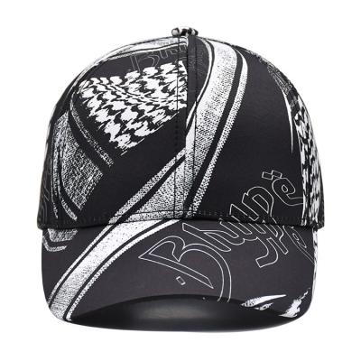Cina Cappello 100% di baseball pieno su ordinazione di stampa di sublimazione del berretto da baseball nero del poliestere in vendita