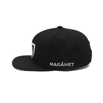 China Custom Embroidery Logo Flat Brim Snapback Cap Adjustable Unisex Hats BSCI for sale