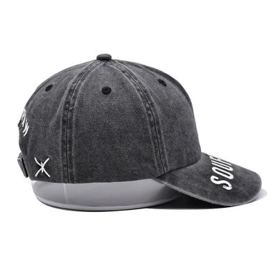 China BSCI Solid Washed Cotton Twill Sports Cap 6 Panel Unstructured for sale