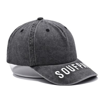 China BSCI Solid Washed Cotton Twill Sports Cap 6 Panel Unstructured for sale