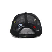China Custom 6 Panel Trucker Cap 3D Puff Embroidery Cotton Snapback Unisex One Size for sale