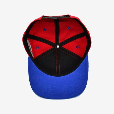 China Lightweight Flat Brim Snapback Hats With 6 Panels 3d Puff Embroidery Hat for sale