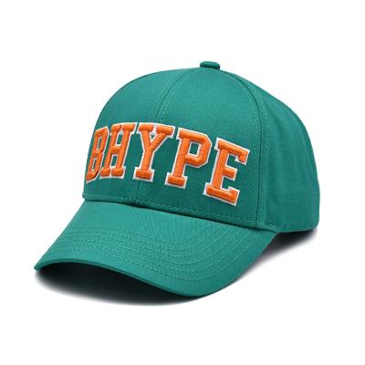 China Custom Embroidery 6 Panel Dad Hat Cotton Curved Visor 6 Eyelets for sale