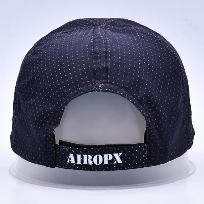 China Breathable Adjustable Golf Hats Cotton Nylon Polyester One Size Fits All Custom Design Free Sample for sale