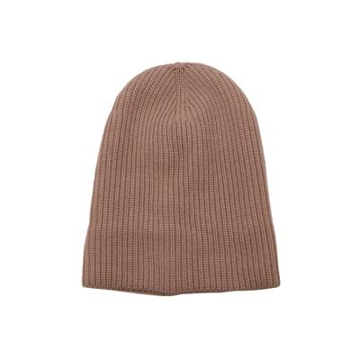China OEM Acrylic Polyester Knit Beanie Hats 58CM Circumference for sale